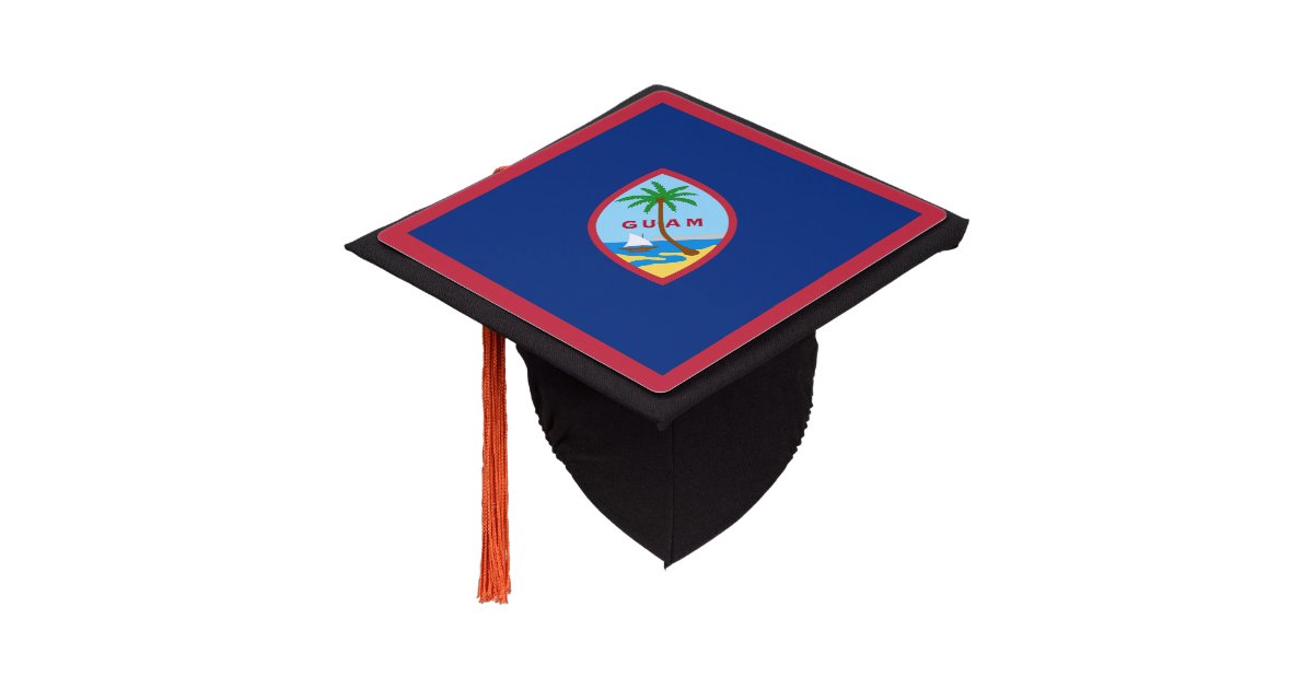 Guam Flag Graduation Cap Topper | Zazzle