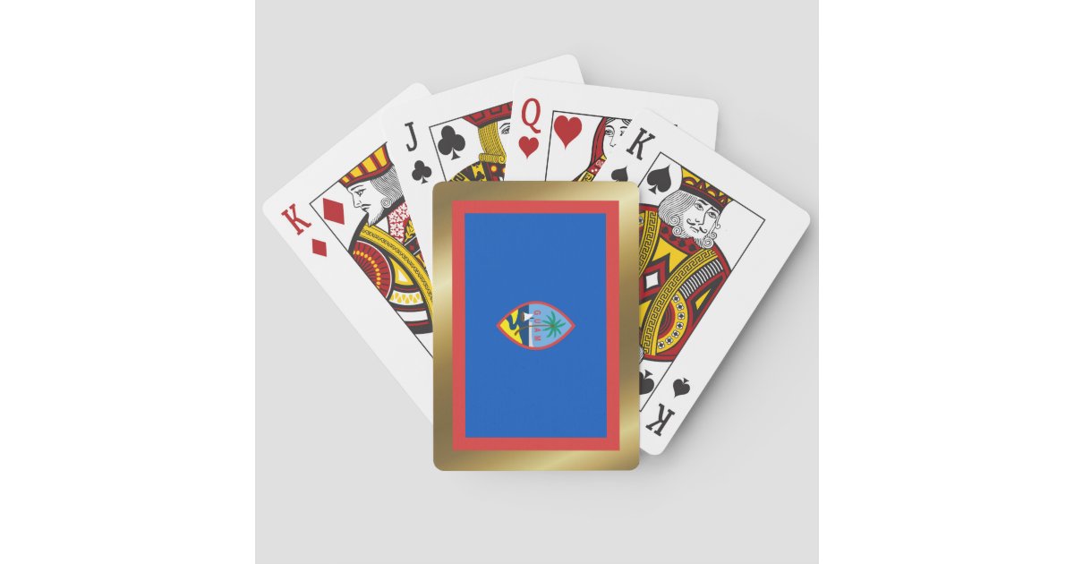 Guam Flag Playing Cards | Zazzle