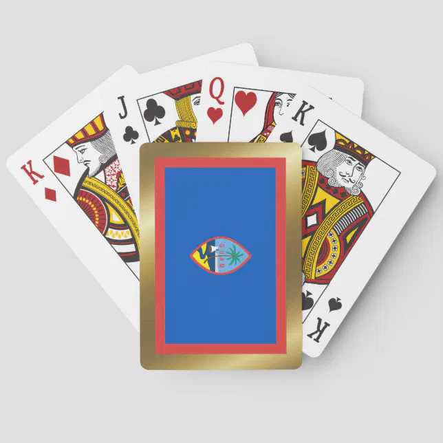 Guam Flag Playing Cards | Zazzle