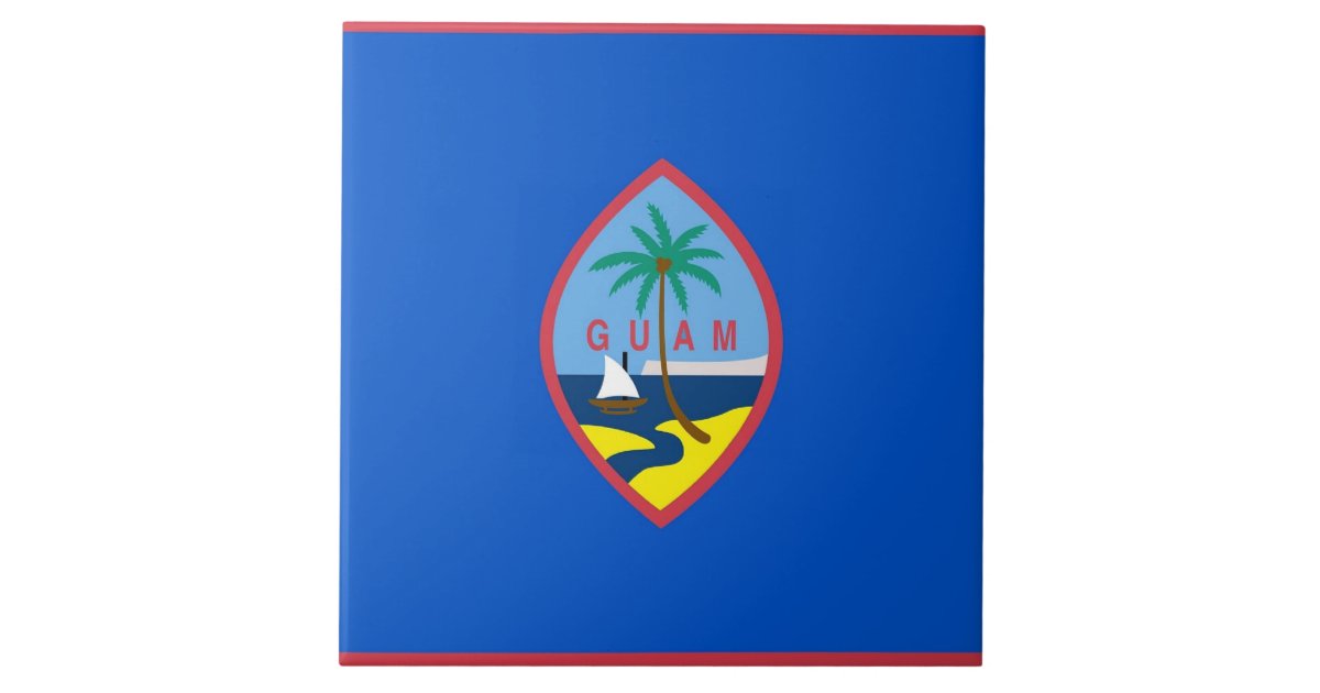 Guam Flag Tile | Zazzle