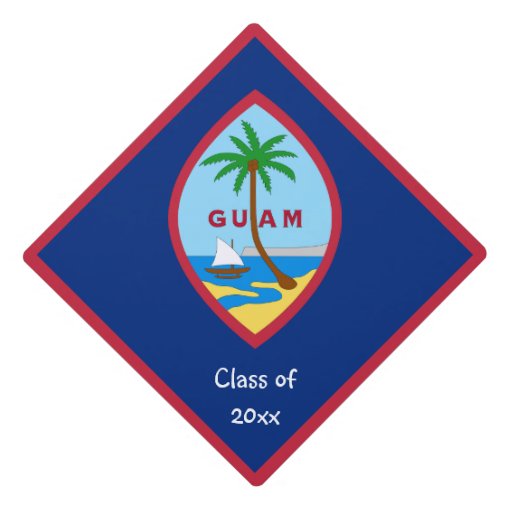 Guam & Guamanian Flag - Students / University Graduation Cap Topper ...