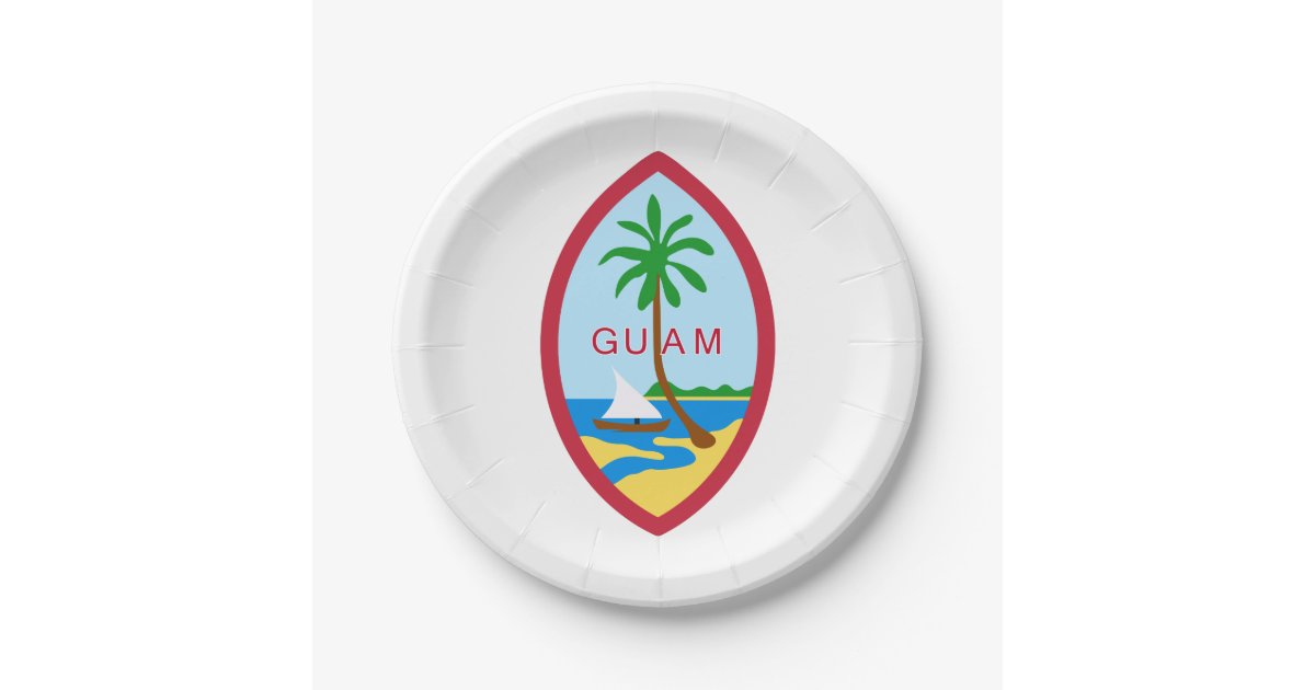 Guam Seal Paper Plates | Zazzle