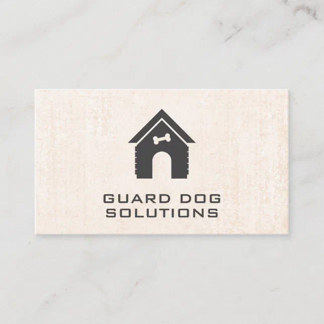 Guard Dog | Dog House | Trainer Business Card | Zazzle