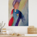 Guardian Angel Abstract Art Poster | Zazzle
