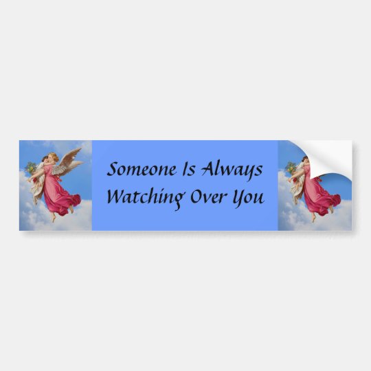Guardian Angel And Inspirational Bumper Sticker | Zazzle.com