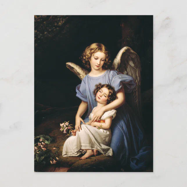 Guardian angel by Joseph Karl Stieler Postcard | Zazzle