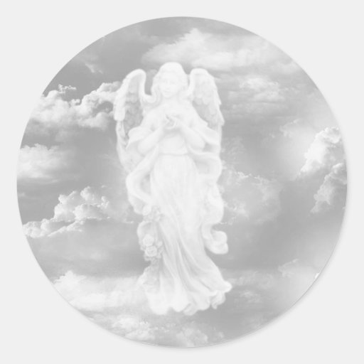 Guardian Angel Classic Round Sticker | Zazzle