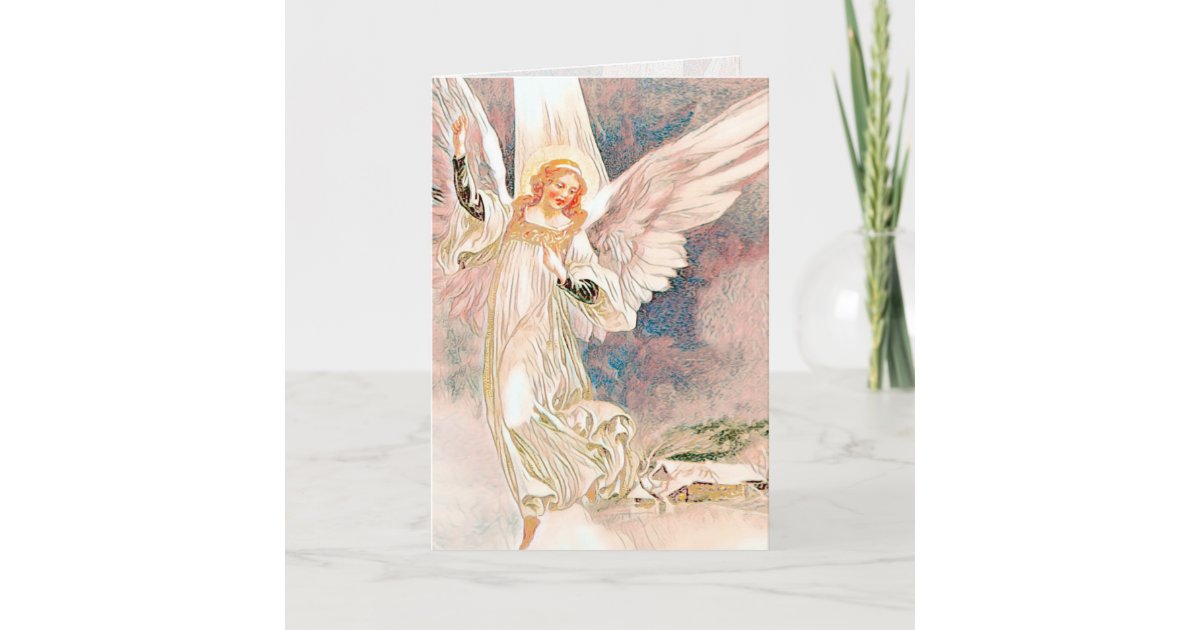 Guardian Angel Graphic Arts Card | Zazzle