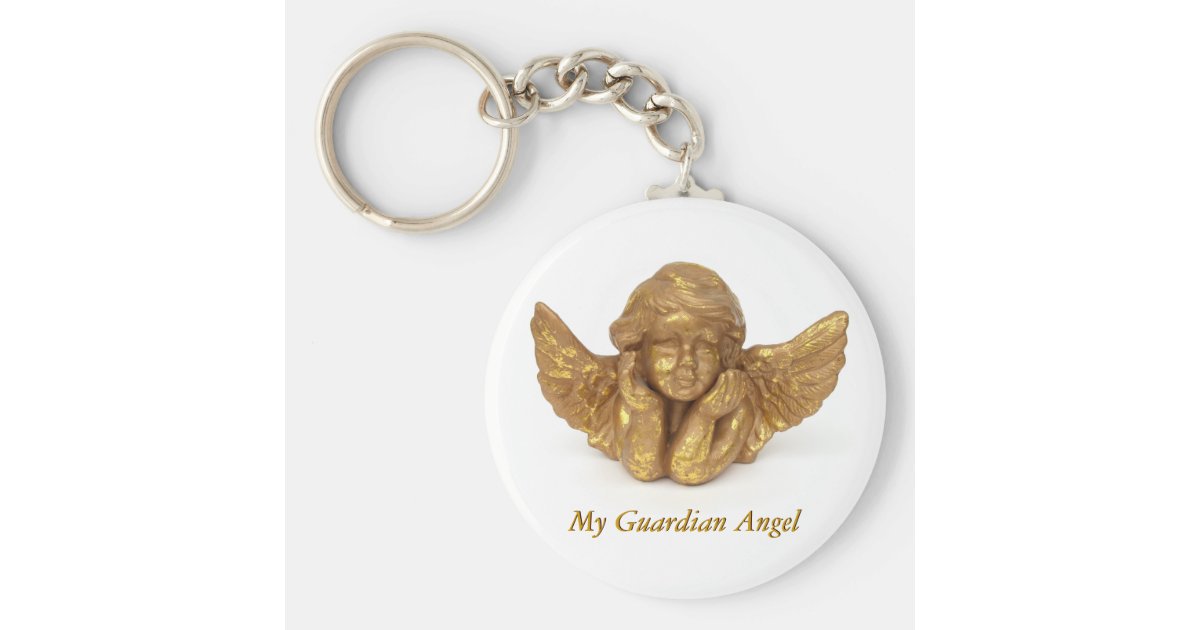 Guardian Angel Keychain | Zazzle.com
