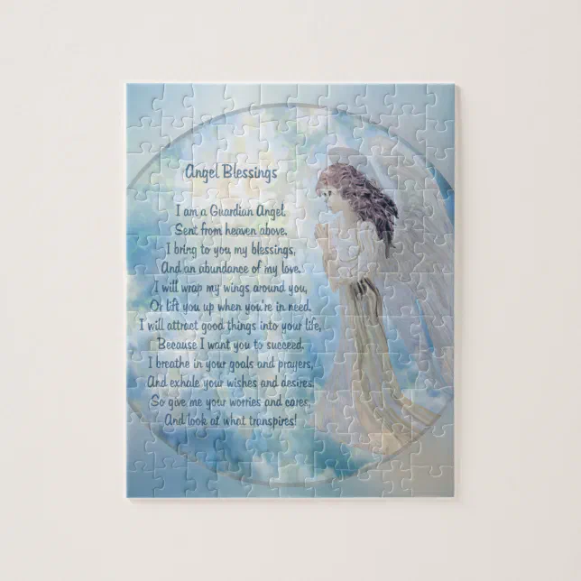 Guardian Angel, Poem Jigsaw Puzzle | Zazzle