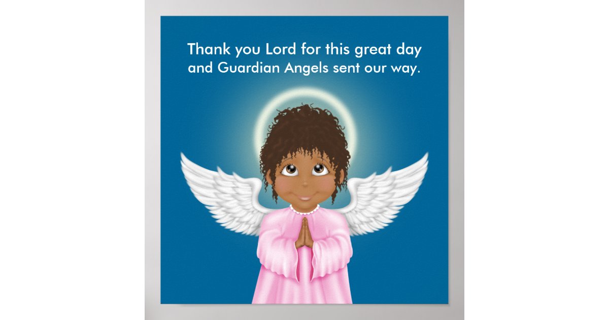 Guardian Angel Prayer Poster - SRF | Zazzle