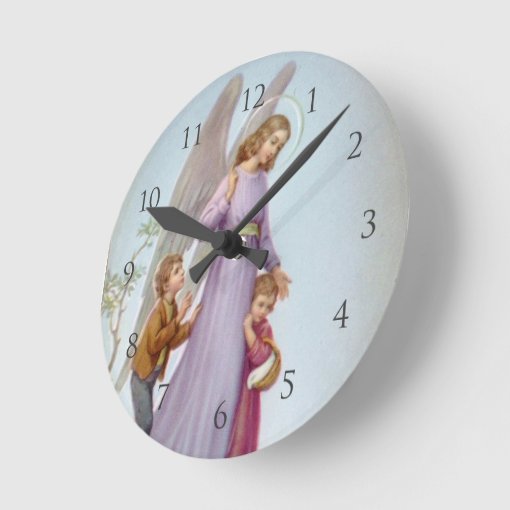 Guardian Angel Wall Clock | Zazzle