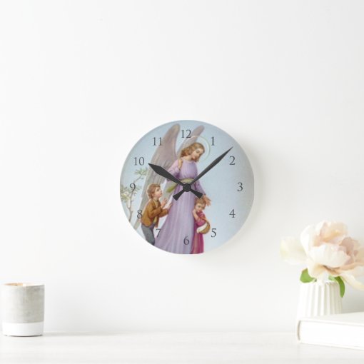 Guardian Angel Wall Clock | Zazzle
