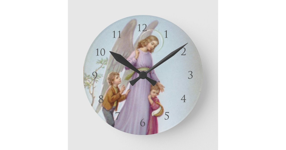 Guardian Angel Wall Clock | Zazzle