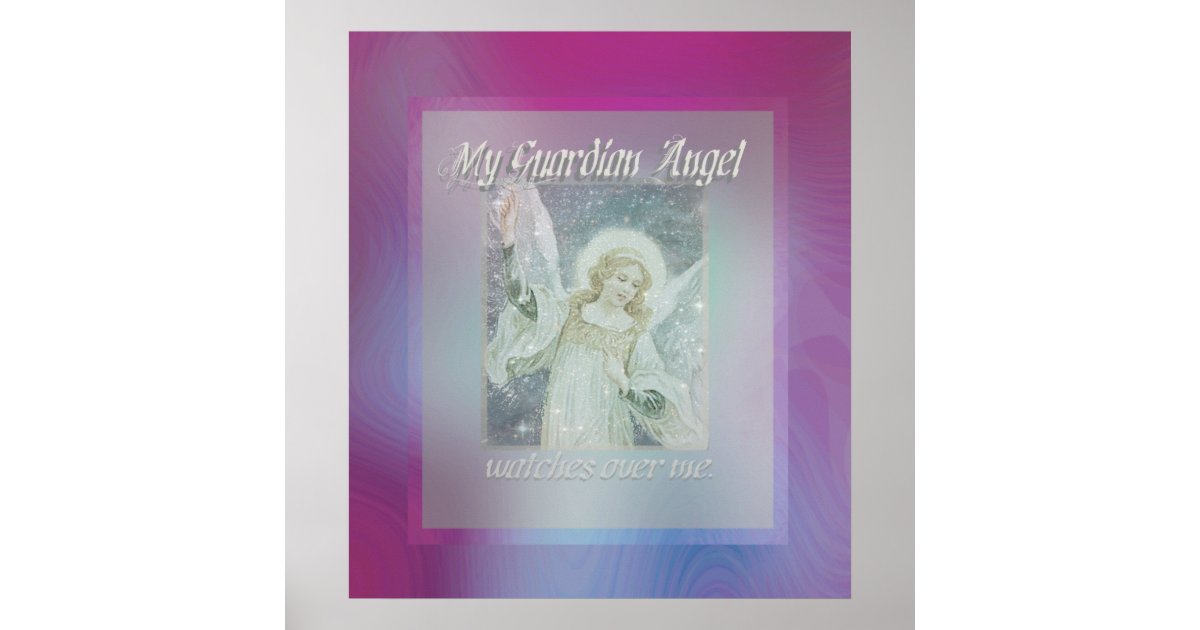 Guardian Angel Watching Over You Poster | Zazzle