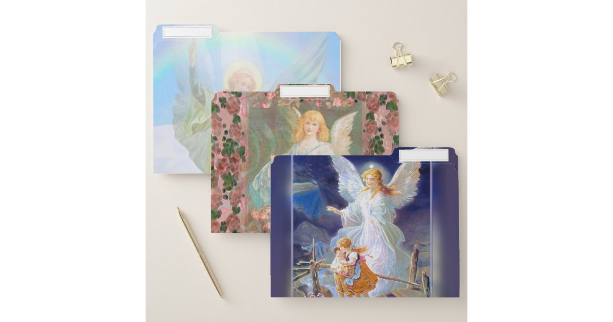 Guardian Angels File Folder | Zazzle