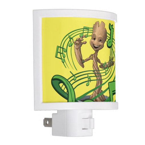 Guardians of the Galaxy | Baby Groot Music Notes Night Light | Zazzle