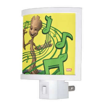 Guardians of the Galaxy | Baby Groot Music Notes Night Light | Zazzle