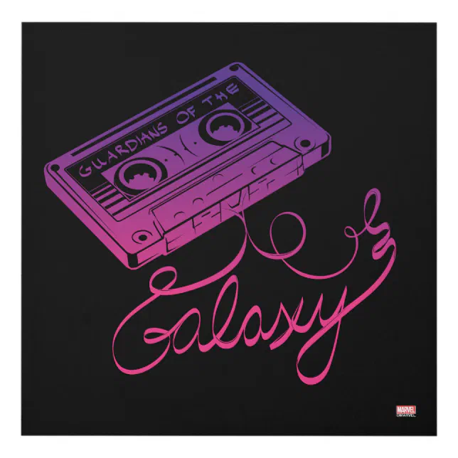 Guardians of the Galaxy | Cassette Tape Unraveled Panel Wall Art | Zazzle