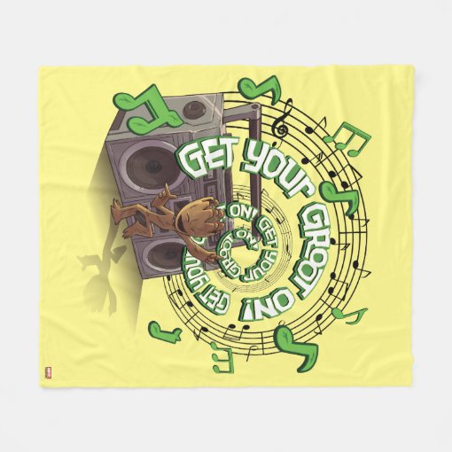Guardians of the Galaxy | Groot Boombox Fleece Blanket | Zazzle