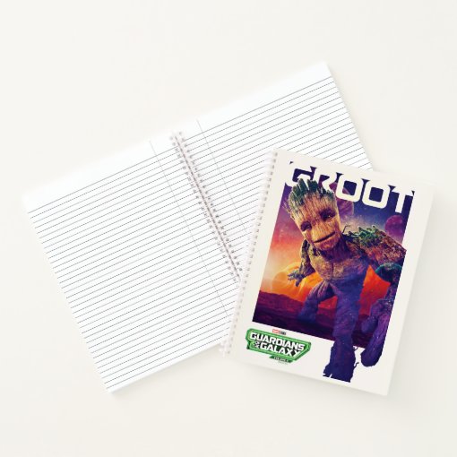 Guardians of the Galaxy Groot Character Poster Notebook | Zazzle