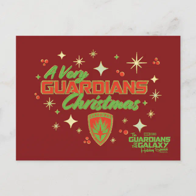 Guardians of the Galaxy Holiday Christmas Wishes Postcard | Zazzle