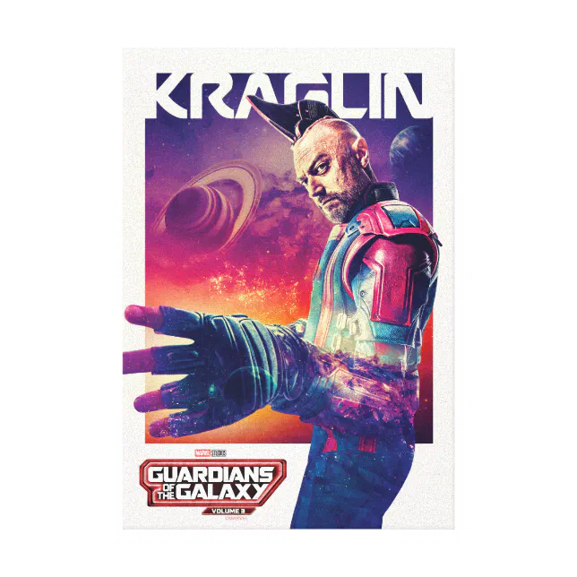 Guardians of the Galaxy Kraglin Character Poster Canvas Print | Zazzle