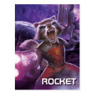 Guardians of the Galaxy | Rocket & Groot Attack Postcard | Zazzle.com