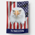 Guarding Eagle, The American Flag, Patriotic House Flag | Zazzle