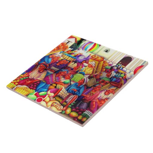Guatemala Art Ceramic Tile | Zazzle