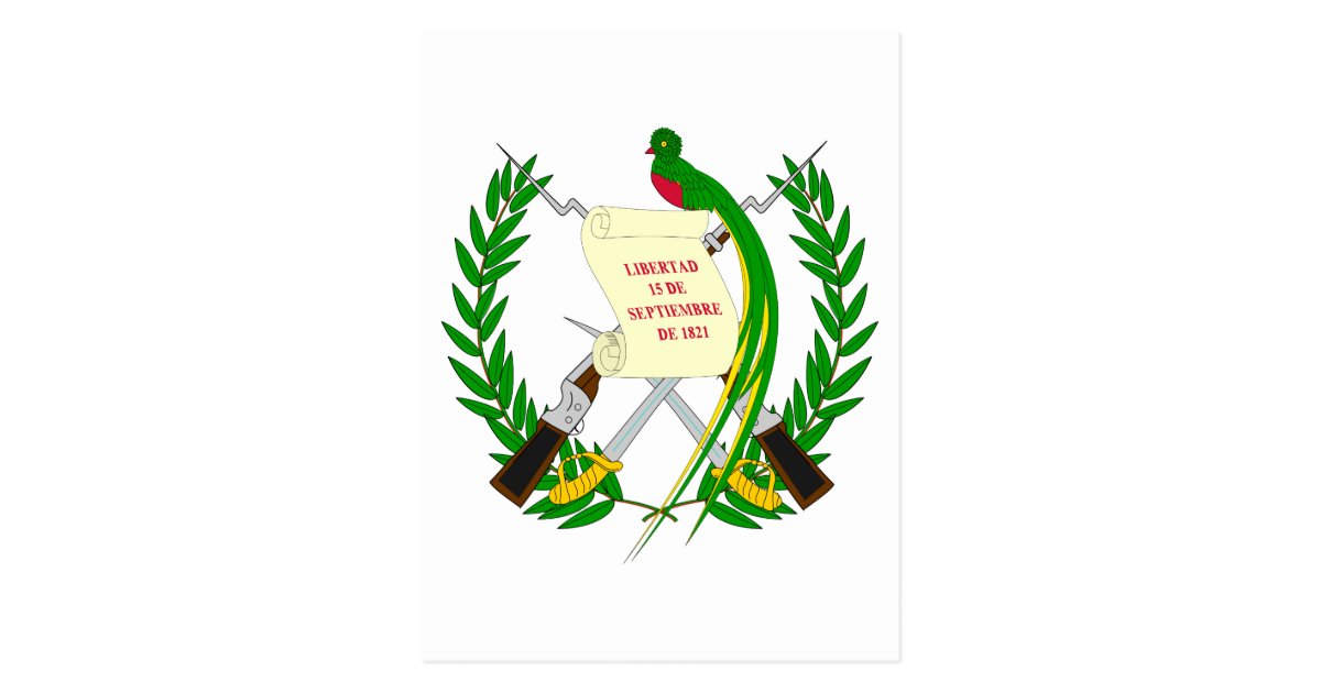 Guatemala Coat of Arms Postcard | Zazzle.com