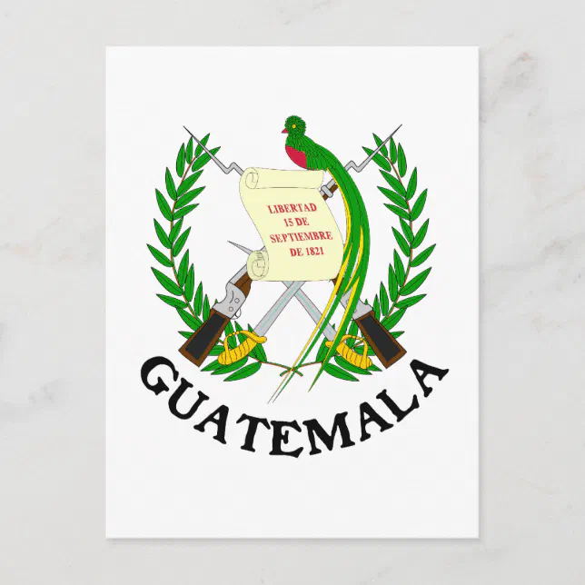 GUATEMALA - emblem/flag/coat of arms/symbol Postcard | Zazzle