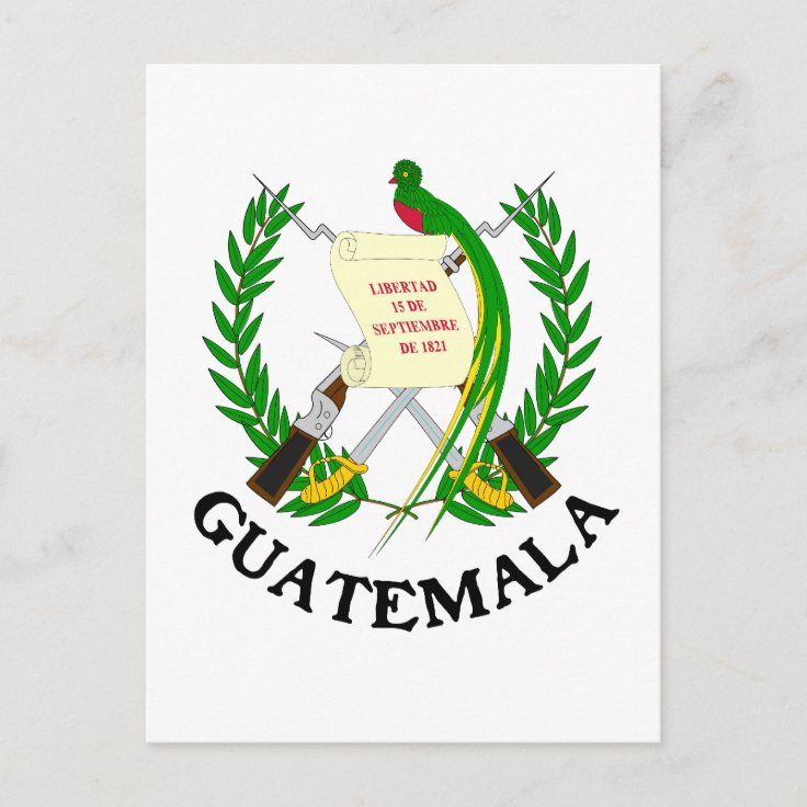 GUATEMALA - emblem/flag/coat of arms/symbol Postcard | Zazzle