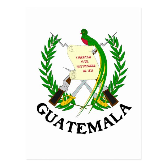 GUATEMALA - emblem/flag/coat of arms/symbol Postcard | Zazzle.com