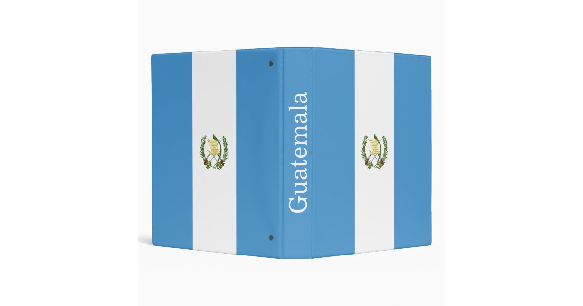 Guatemala Flag 3 Ring Binder | Zazzle