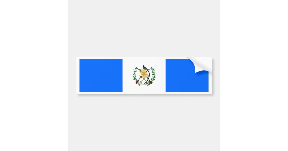 Guatemala Flag Bumper Sticker | Zazzle