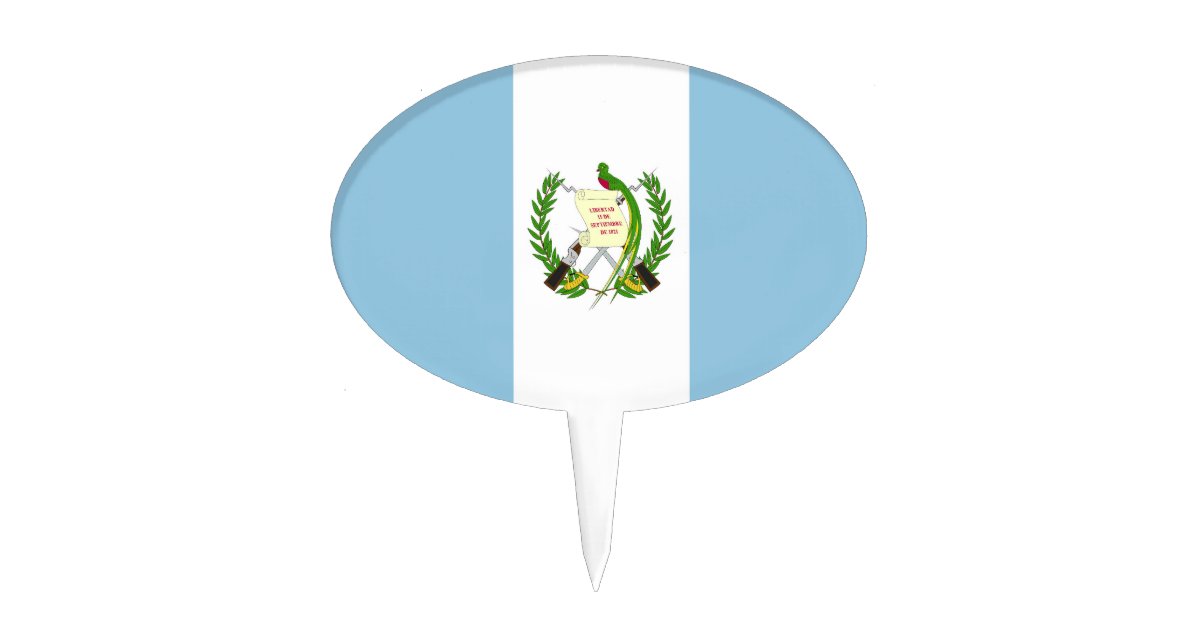 Guatemala flag cake topper | Zazzle