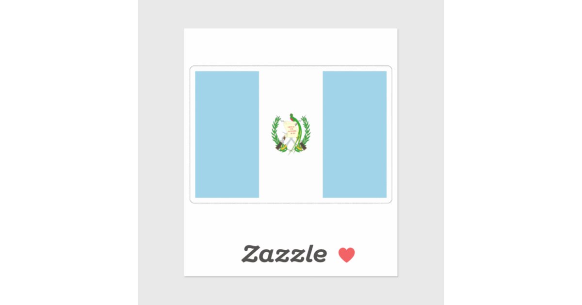 Guatemala Flag Sticker | Zazzle
