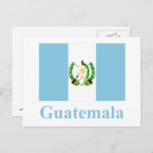 Guatemala Flag with Name Postcard | Zazzle