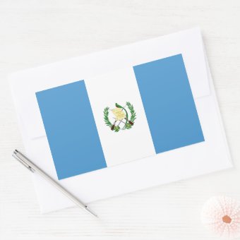 Guatemala/Guatemalan Flag Rectangular Sticker | Zazzle