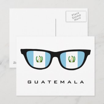 Guatemala Shades custom text & color postcard | Zazzle