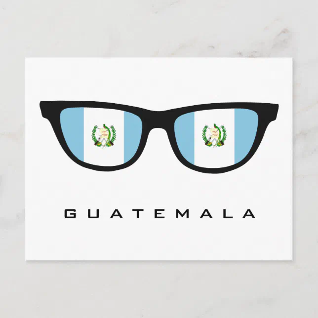 Guatemala Shades custom text & color postcard | Zazzle