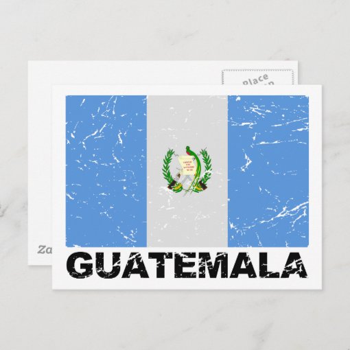 Guatemala Vintage Flag Postcard | Zazzle