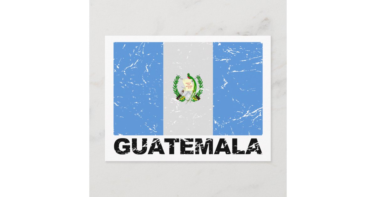 Guatemala Vintage Flag Postcard | Zazzle
