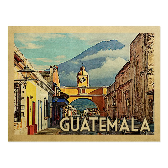 Guatemala Vintage Travel Postcard | Zazzle.com