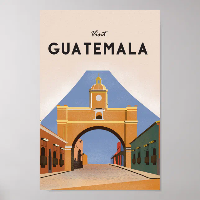 Guatemala vintage travel poster | Zazzle