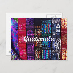 Guatemalan designs. postcard | Zazzle