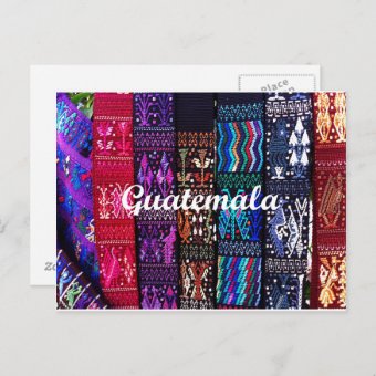 Guatemalan designs. postcard | Zazzle