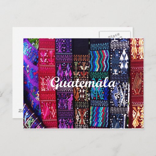 Guatemalan designs. postcard | Zazzle