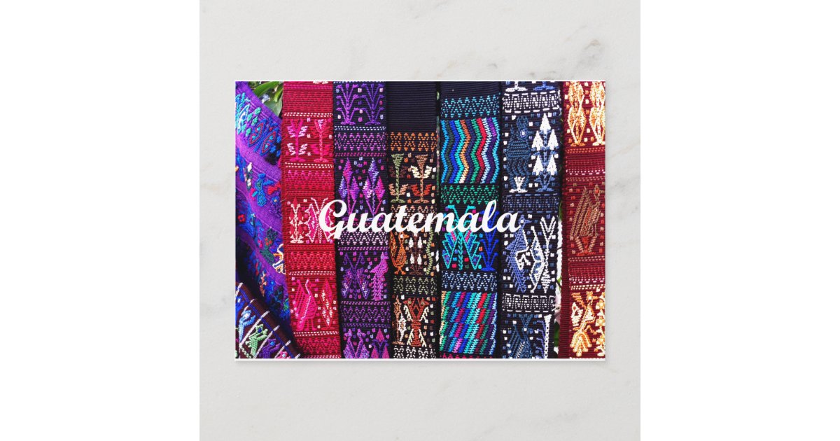 Guatemalan designs. postcard | Zazzle
